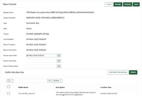 Managing Oracle Key Vault Virtual Wallets And Security Objects