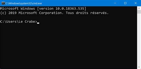 Remplacer Powershell Par Linvite De Commandes Cmd Dans Windows 10 Le Crabe Info