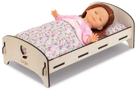 Holzbett Für Eine Puppe Floral Corolle