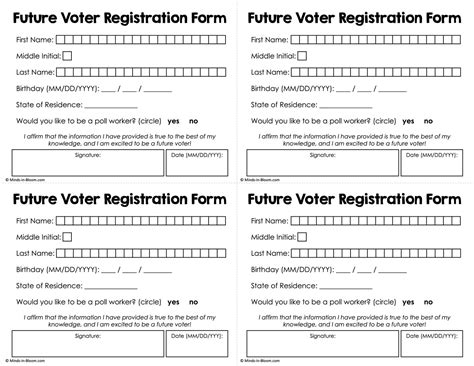Mock Election Classroom Voting Printable Ballots Minds In Bloom