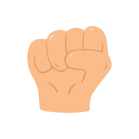 Clenched Fist Hand Gesture Illustration 76975501 Vector Art At Vecteezy