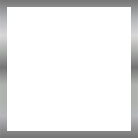 Silver Rectangle Border Frame Vector Illustration 13593044 Vector Art