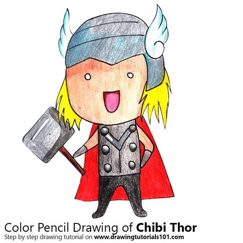 How To Draw Chibi Thor Chibi Characters Step By Step DrawingTutorials Com