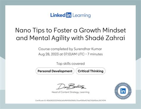 Surendhar Kumar On Linkedin Certificate Of Completion