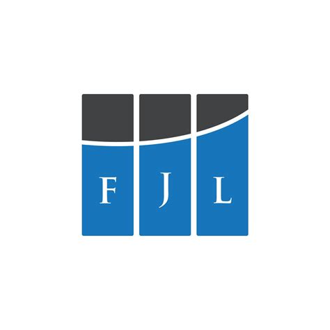Diseño De Logotipo De Letra Fjl Sobre Fondo Blanco Concepto De Logotipo De Letra De Iniciales