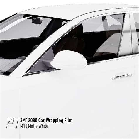 3m™ Wrap Film 2080 Autofolie M10 Matte White White Car Car Wrap Car