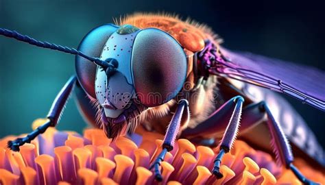 A Realistic Photo Of Thysanoptera With Extremely Fine Details