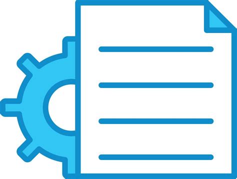 Document Setting Line Filled Blue 9483611 Vector Art At Vecteezy