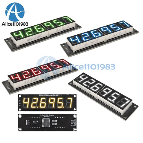 Segment Digit LED Digital Display TM Tube Module Yellow Green Blue EBay
