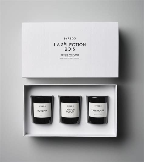 Original Byredo La Selection Bois Mini Bougie Perfume Candle Set