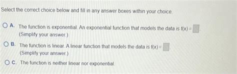 Solved Determine Whether The Function Given By The Table Is Chegg
