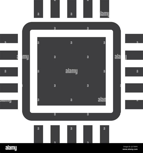 Processor Icon Cpu Symbol Computer Chip Sign Stock Vector Image Art Alamy