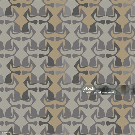 중립 회색과 돌 색상의 추상기하학적 테셀레이션 원활한 벡터 패턴 0명에 대한 스톡 벡터 아트 및 기타 이미지 0명 갈색 고정됨 Istock