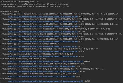 Panic On Parsing · Issue 375 · Swaggoswag · Github