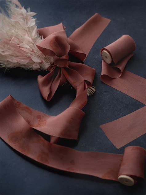Botanically Dyed Silk Ribbons Heritage Blue