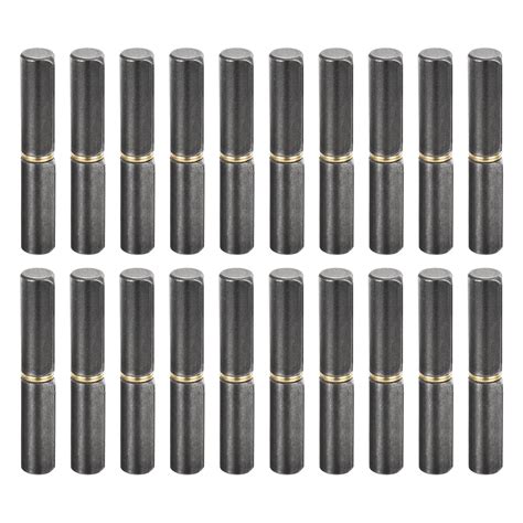 Uxcell 20pack Weld On Barrel Hinges 4 X 10 16 Lxd Carbon Steel