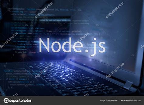Node Inscription Laptop Code Background Learn Node Programming Language