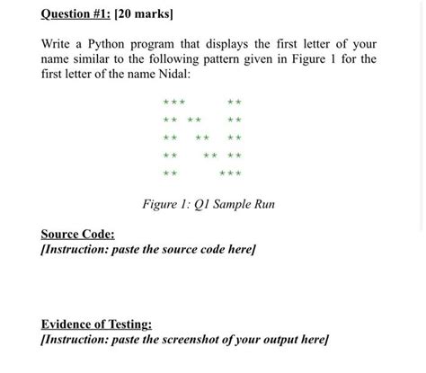 Solved Write A Python Program That Displays The First Letter