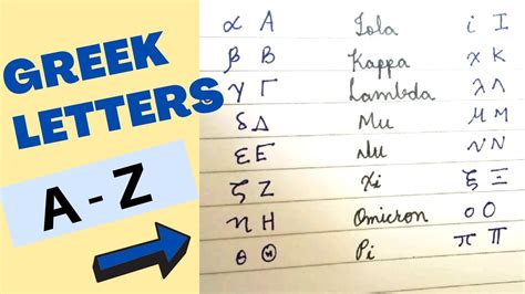 What Are The 24 Greek Letters In Order From A To Z Alphabet