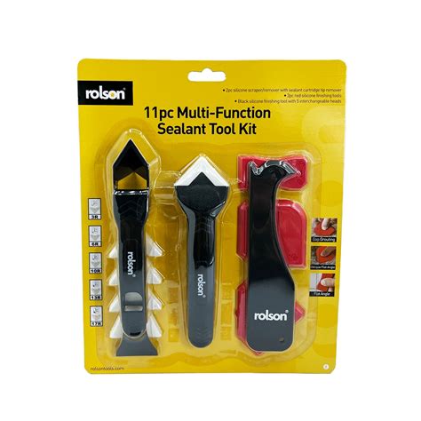 Rolson Multi Purpose Sealant Tool Kit 11 Pieces 61154 Sprayster