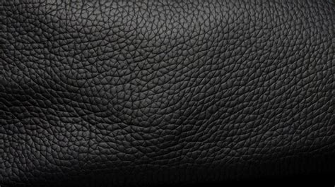 Premium Ai Image Mooth Full Grain Leather Black Background