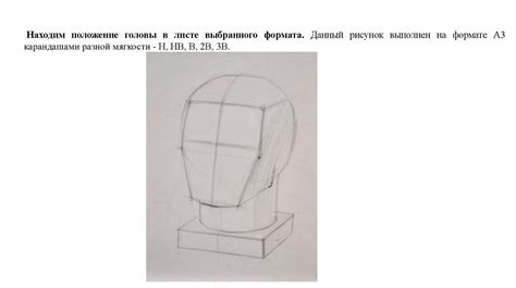 Гипсовая голова человека Графика презентация онлайн