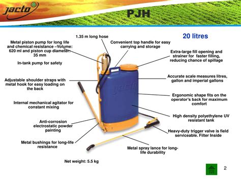 Parts Of Knapsack Sprayer And Their Function Ppt