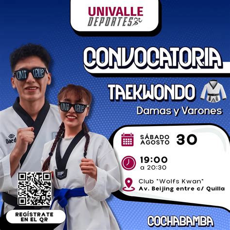 Convocatoria Taekwondo Univalle