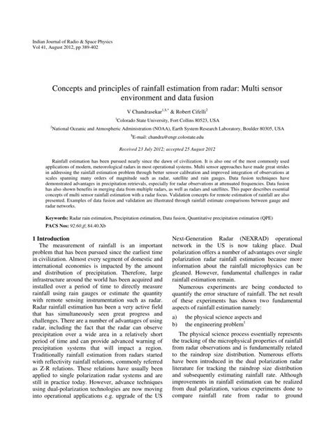 PDF Concepts And Principles Of Rainfall Estimation From Radar DOKUMEN TIPS