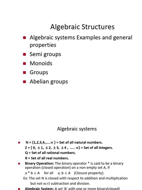 Dm Algebraic Structures 1 Pdf Group Mathematics Group Theory