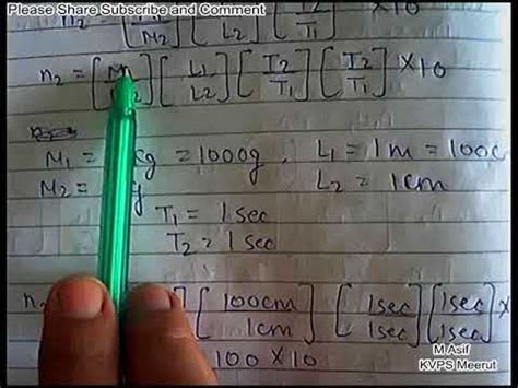 Conversion Of 1 Newton Into Dyne YouTube