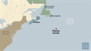 Titanic Sinking Map Location
