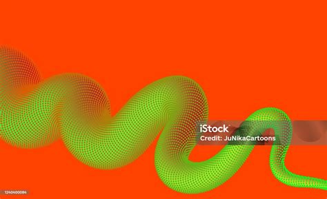 주황색 배경에 3d 추상 유체 모양입니다 벡터 그림입니다 밝은 배경 배너 포스터 창조적 인 템플릿 카드 표지 기하학적 추상적 인 디자인 카피 스페이스 관 튜브에 대한 스톡