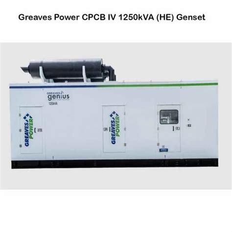Greaves Power Cpcb Iv 1250kva He Genset At Best Price In Mumbai