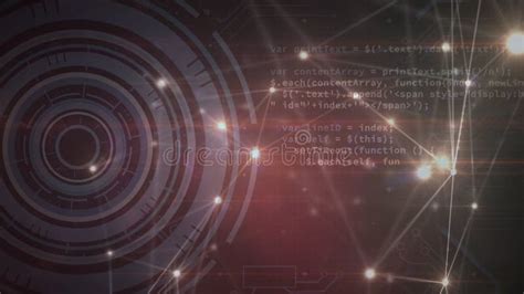 Animation Of Light Beams Passing Through Connecting Dots Data Hud