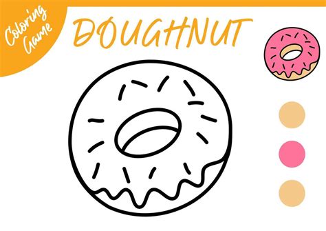 Donut Coloring Worksheet