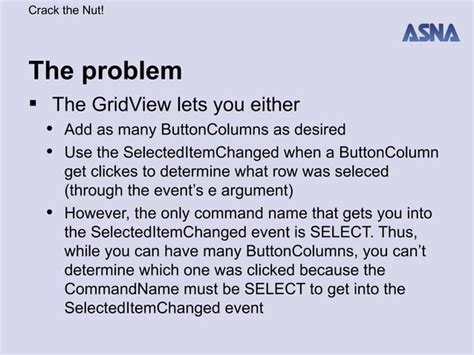 Fixing An Annoying Gridview Problem Ppt Technology And Computing