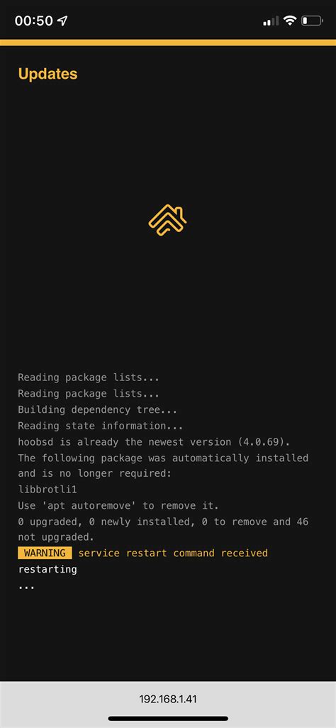Unable To Update · Issue 113 · Hoobs Orggui · Github