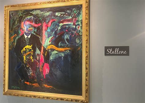 Sylvester Stallone Art At The Palm Beach Show 2022 Fine Art Shippers