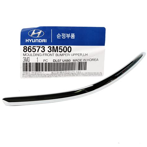 Genuine Front Bumper Upper Molding Driver For 12 14 Genesis Oem 865733