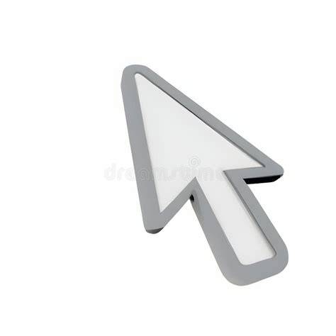 3d computer mouse cursor arrow icon generative ai stock illustration illustration of button