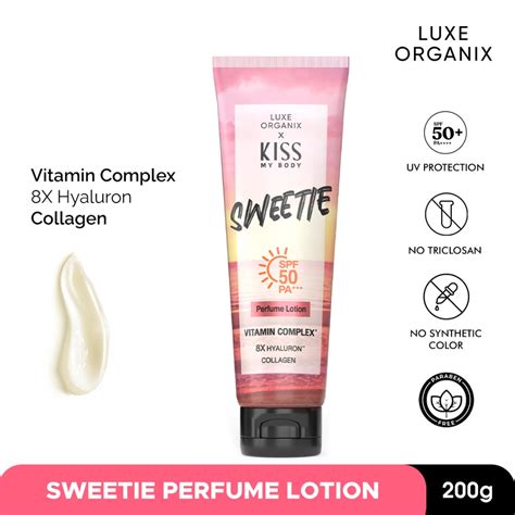 Luxe Organix X Kiss My Body Sweetie Perfume Lotion Spf 50 Pa 200g