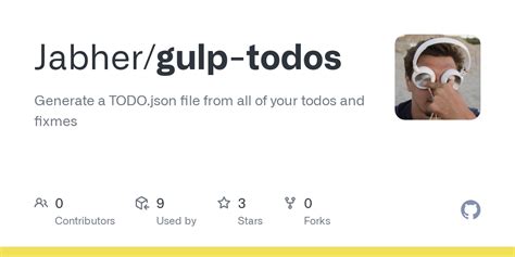 Github Jabhergulp Todos Generate A Todojson File From All Of Your Todos And Fixmes