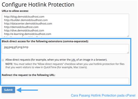 Cara Pasang Hotlink Protection Pada CPanel IDCloudHost