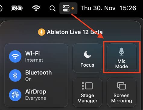 Microphone Access And Mic Mode On Macos Ableton