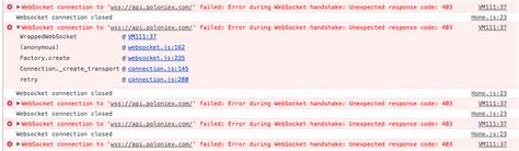 Error During Websocket Handshake Unexpected Response Code 403 · Issue 316 · Crossbarioautobahn