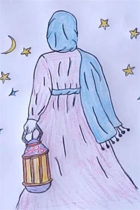 Draw A Girl With Lamp In 2025 Easy Drawings Easy Drawings For Beginners Pencil Drawings Easy