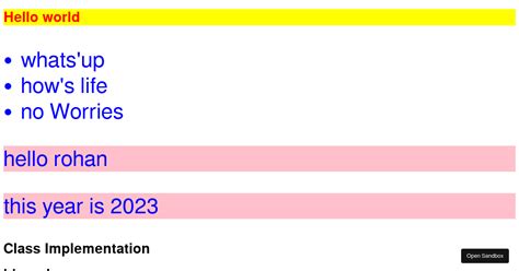 React Practice Codesandbox