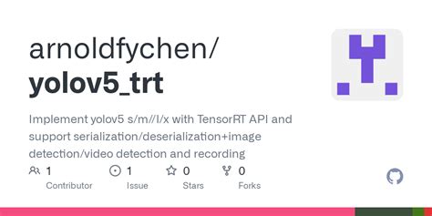 GitHub Arnoldfychen Yolov5 Trt Implement Yolov5 S M L X With