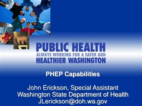 Ppt Phep Capabilities John Erickson Special Assistant Washington
